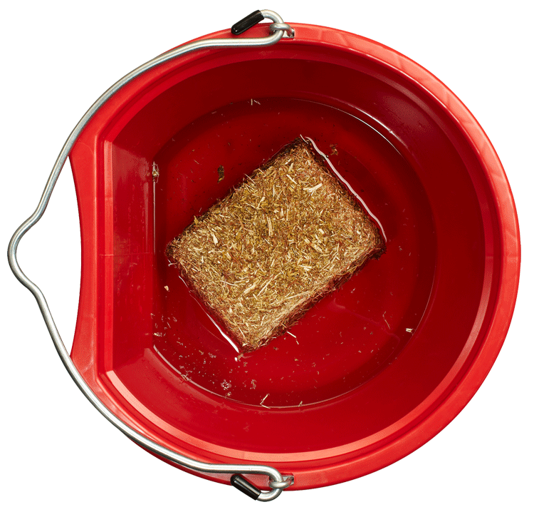 HydrationHayBlockInBucket - Pasturas Los Alazanes